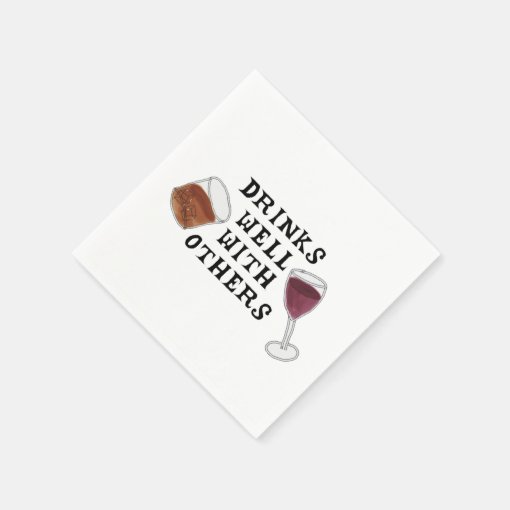Funny Napkins Wine and Liquor Alcohol Humor | Zazzle