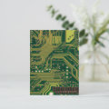 Funny Nerdy Computer Motherboard Postcard | Zazzle