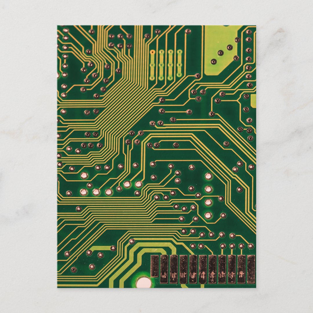 Funny Nerdy Computer Motherboard Postcard | Zazzle
