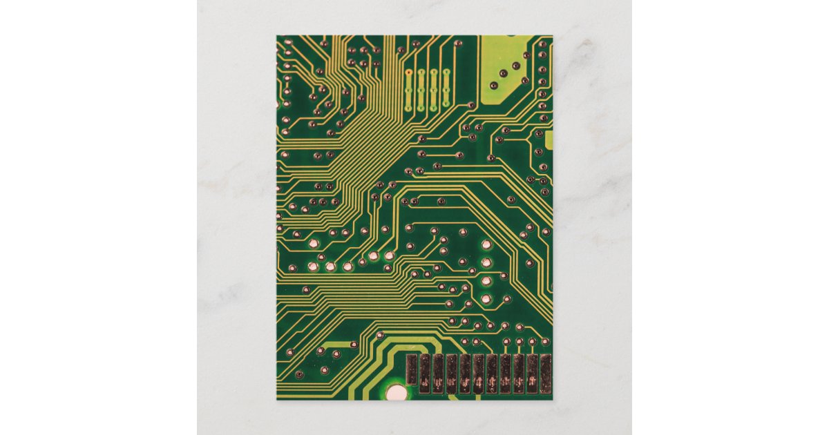 Funny Nerdy Computer Motherboard Postcard | Zazzle