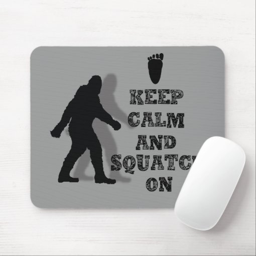 funny nerdy geek big foot sasquatch mouse pad | Zazzle