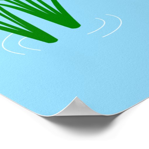 Funny Never Give Up Frog Choking Bird Poster | Zazzle