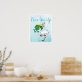 Funny Never Give Up #Frog Choking Bird Poster | Zazzle