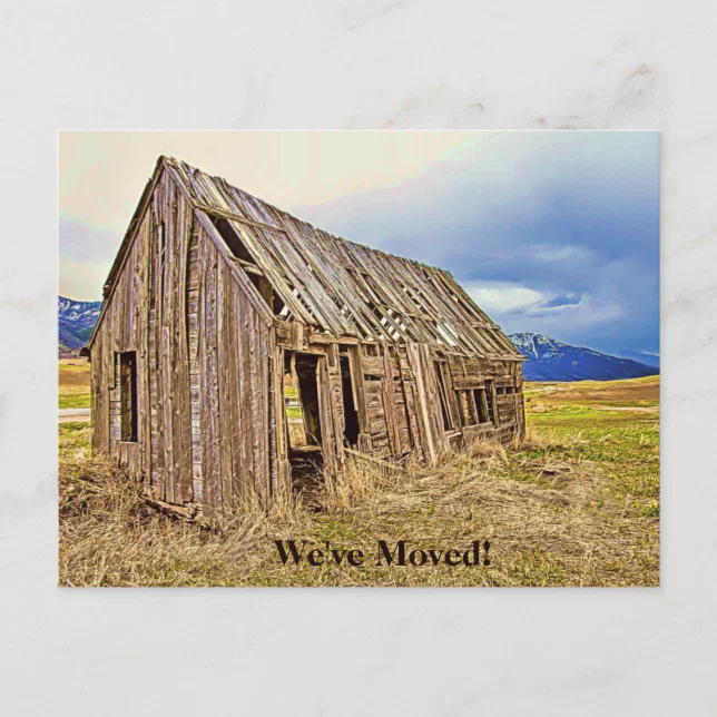 Funny New Address Announcements Rustic | Zazzle