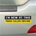 Funny New at This Thing Called Driving Student Car Magnet | Zazzle