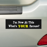 Funny New Driver Bumper Sticker