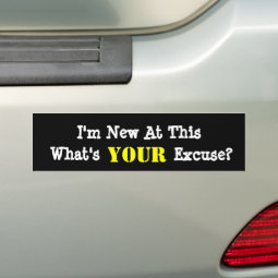Funny New Driver Bumper Sticker | Zazzle