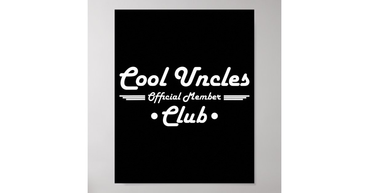 Funny New Uncle Pregnancy Announcement Cool Uncles Poster | Zazzle
