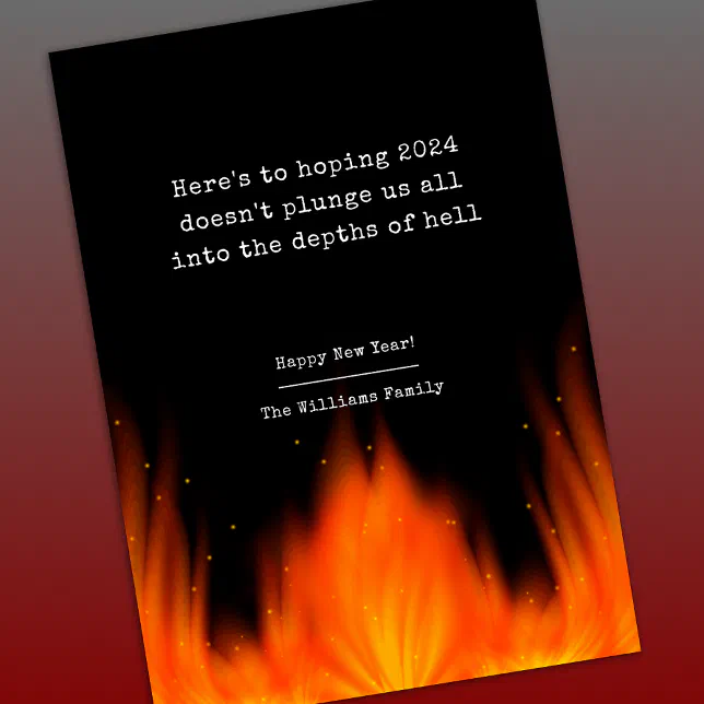 Funny New Years Holiday Card | Zazzle