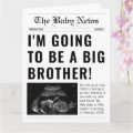 Funny Newspaper Big Brother Pregnancy Announcement | Zazzle