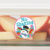 Funny "No Peeking, No Shaking, Hands Off" Santa Labels | Zazzle
