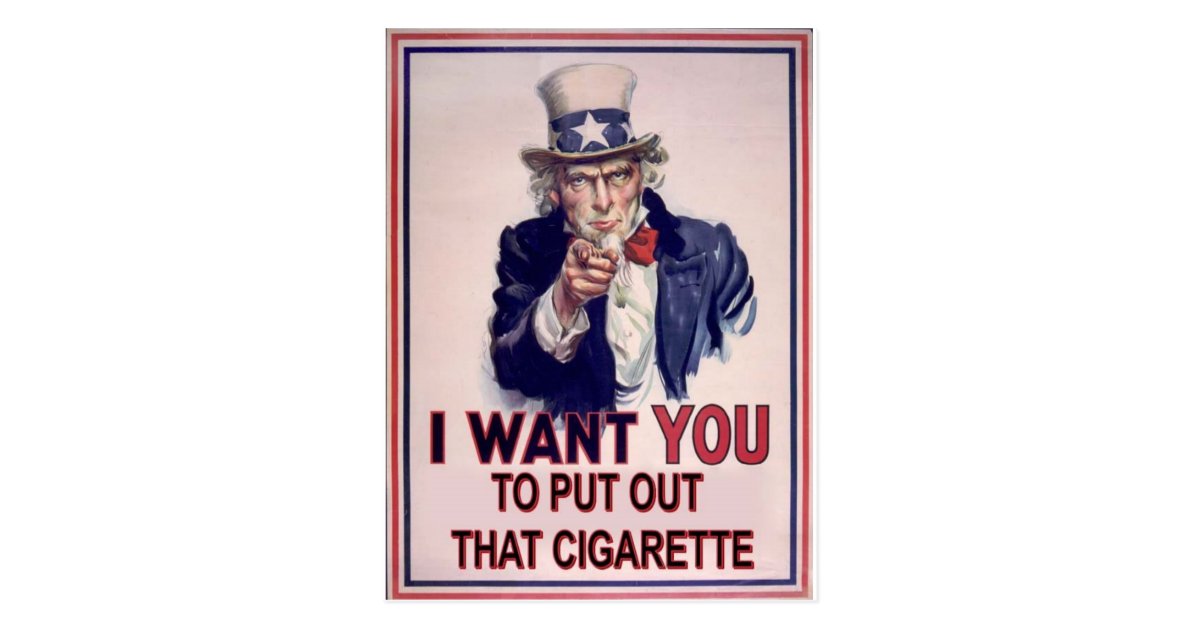 funny no smoking sign postcard | Zazzle.com