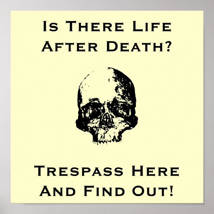 Funny No trespassing sign | Zazzle