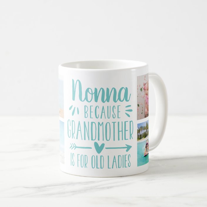 Funny Nonna Grandchildren Names & Photo Collage Coffee Mug | Zazzle.com