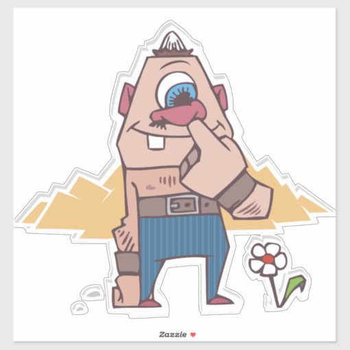 FUNNY NOSE PICKER GUY CAR DECAL STICKER | Zazzle