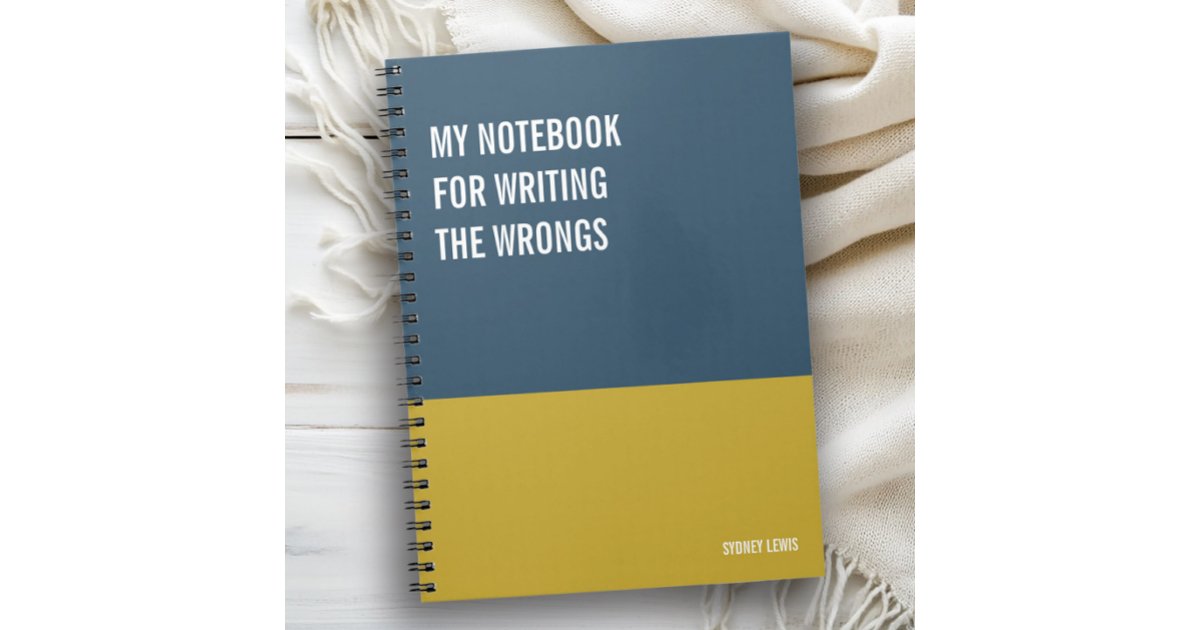 Funny Notebook, Humorous Writing Pad Journal, Note Notebook | Zazzle