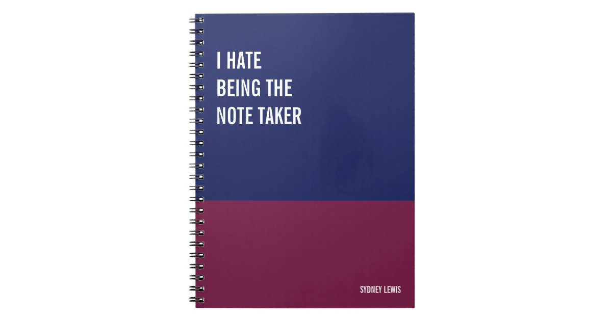 Funny Notebook, Humorous Writing Pad Journal, Note Notebook | Zazzle