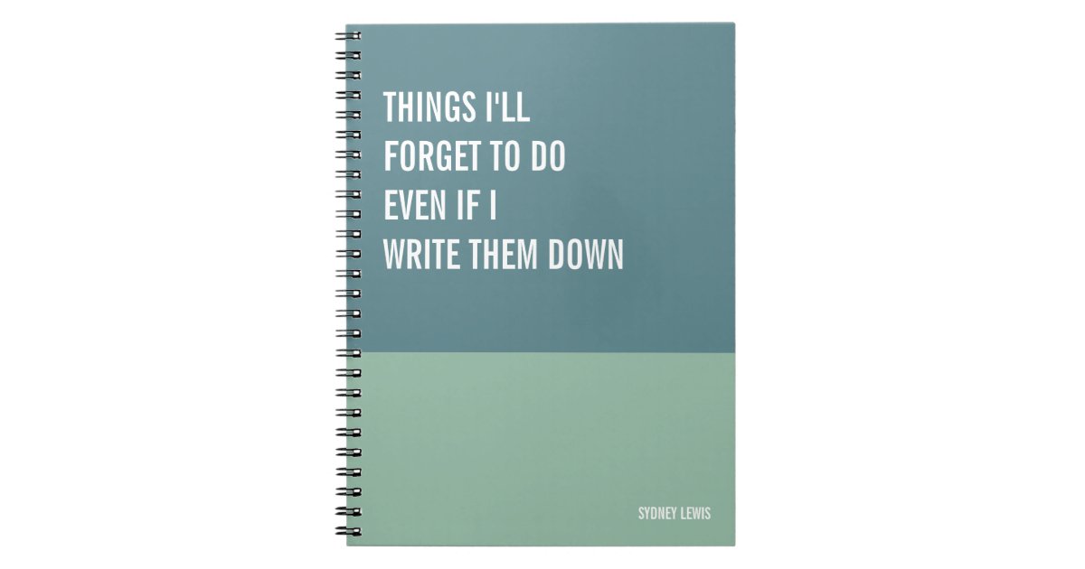Funny Notebook, Humorous Writing Pad Journal, Note Notebook | Zazzle