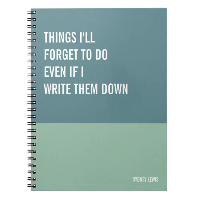 Funny Notebook, Humorous Writing Pad Journal, Note Notebook | Zazzle