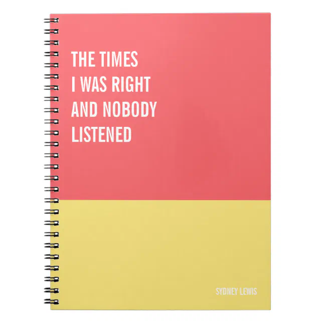 Funny Notebook, Humorous Writing Pad Journal, Notebook | Zazzle