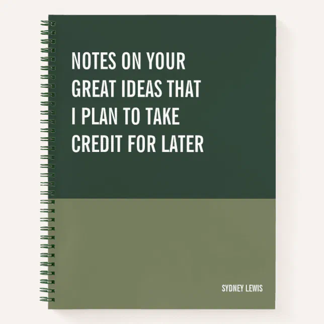 Funny Notebook, Snarky Writing Pad Journal, Note Notebook | Zazzle