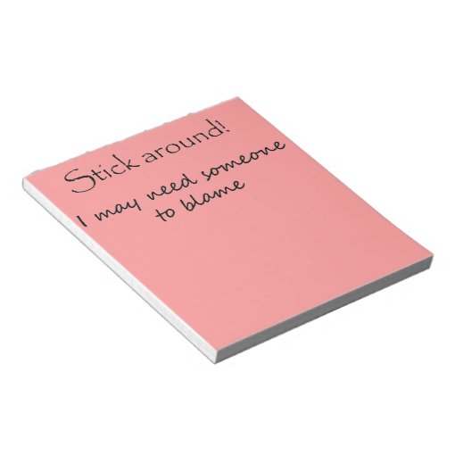 Funny notepads gifts office humor unique gift idea | Zazzle