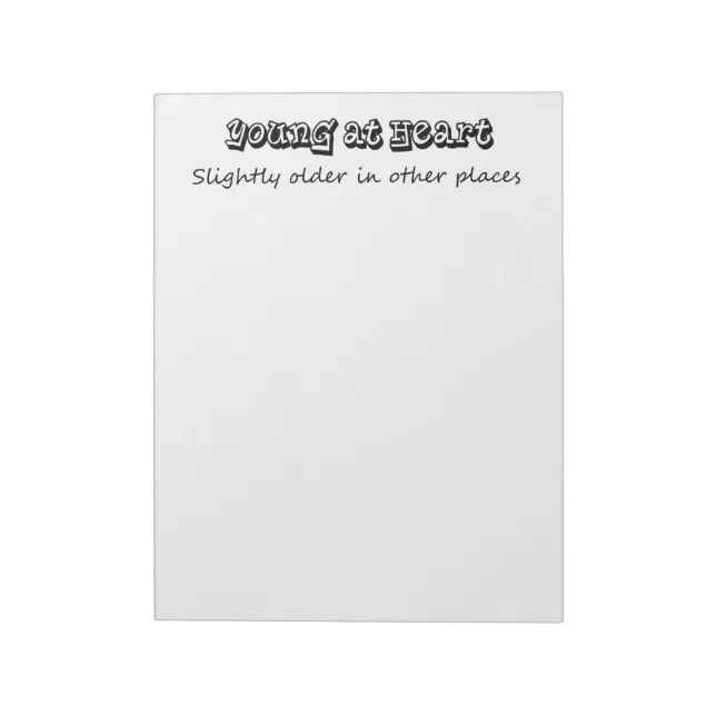 Funny notepads old age humor gifts | Zazzle