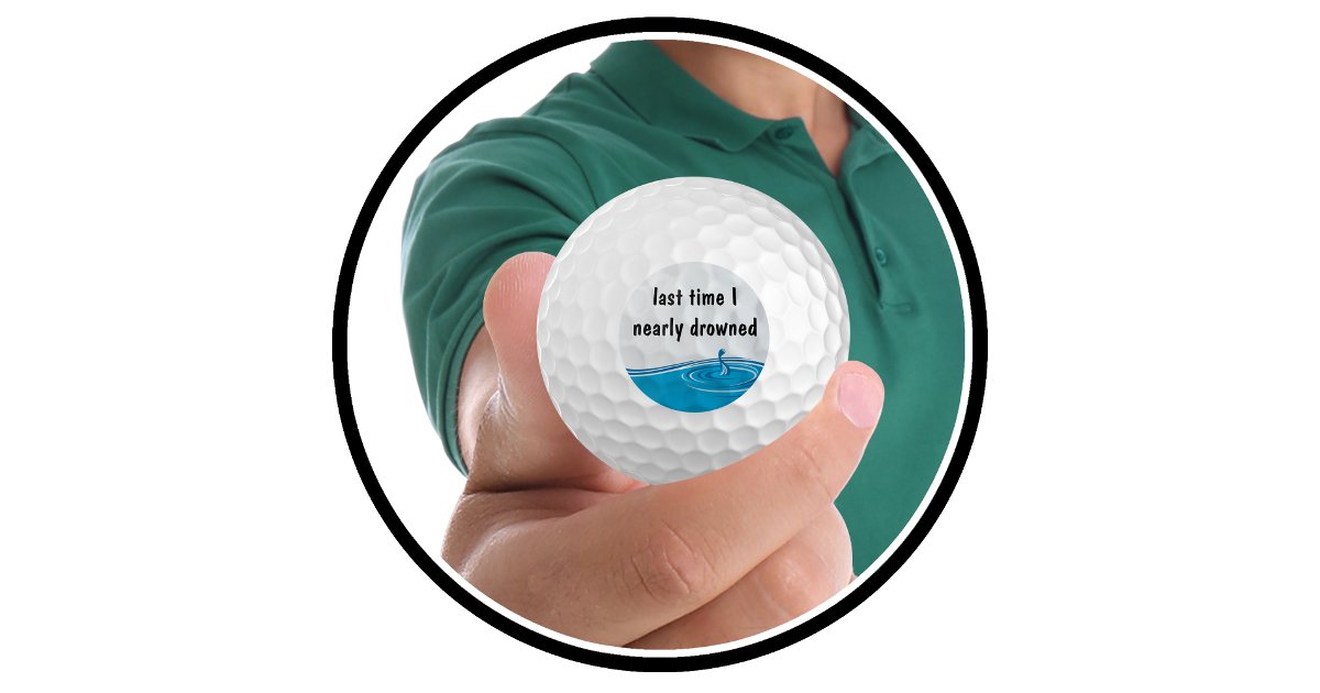 Funny Novelty Golf Balls | Zazzle