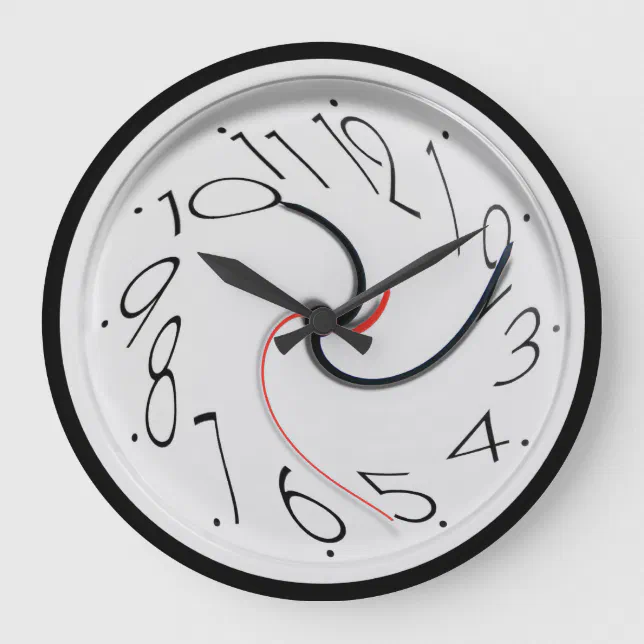 Funny Novelty Style Large Clock | Zazzle
