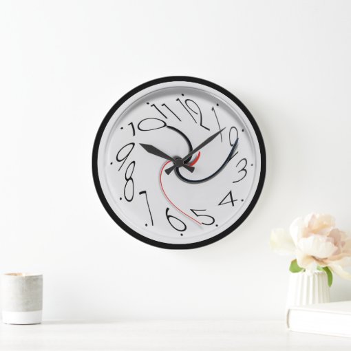 Funny Novelty Style Large Clock | Zazzle