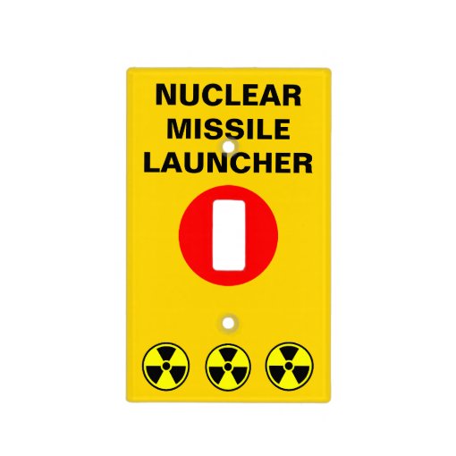 Funny "Nuclear Option" Light Switch Cover | Zazzle