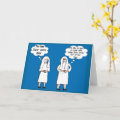 Funny Nun Cards "Good & Bad Thoughts" | Zazzle