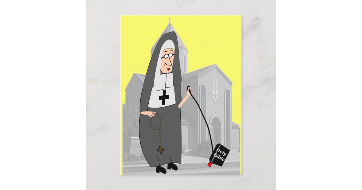 Funny Nun Greeting Cards | Zazzle