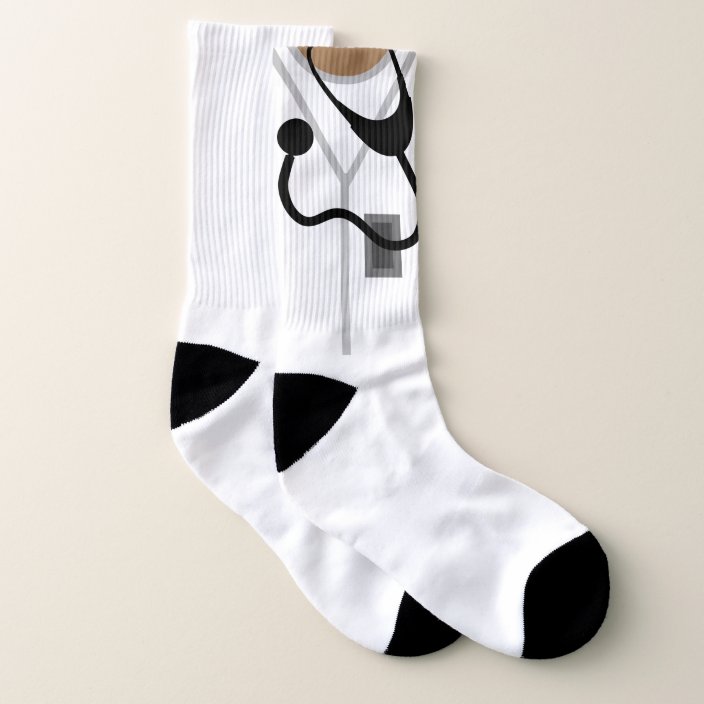 Funny Nurse Stethoscope Scrub Top Custom Socks | Zazzle.com