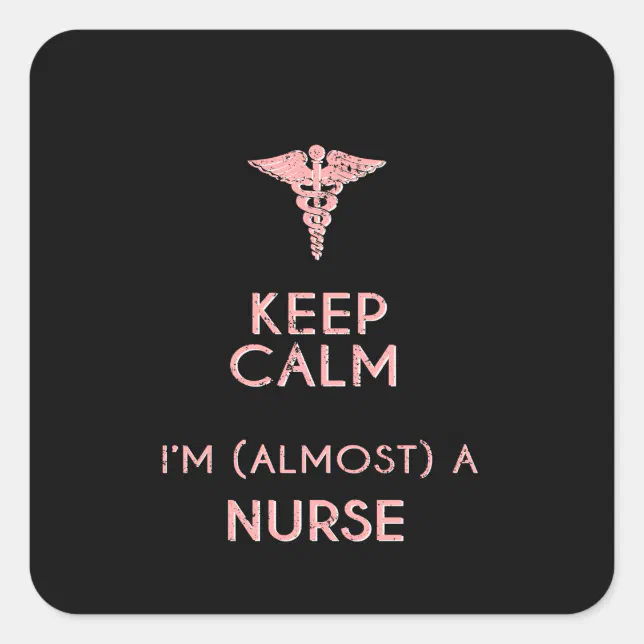 Funny Nursing Student Nursing School Graduation Square Sticker | Zazzle