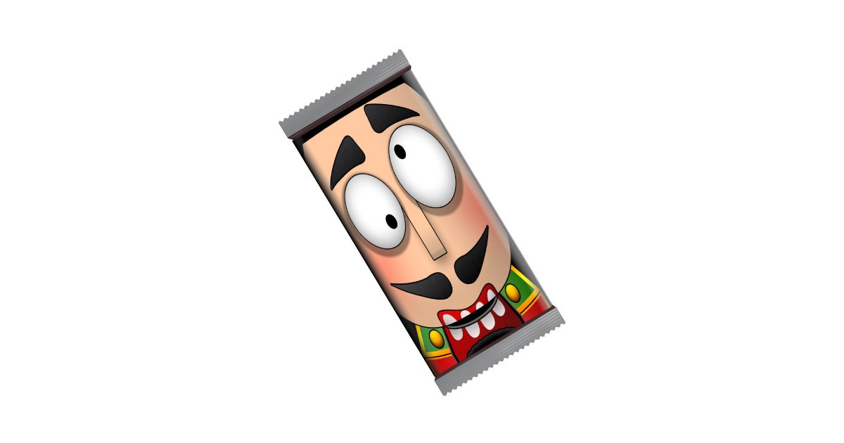 Funny Nutcracker Christmas Candy Bar Wrappers Notepad | Zazzle