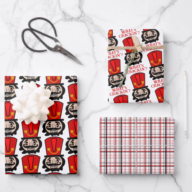 Funny Nutcracker Christmas Wrapping Paper Sheets | Zazzle