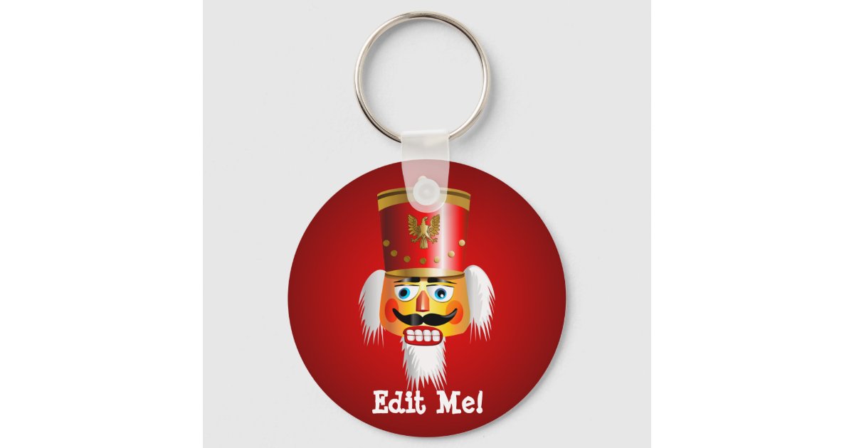 Funny Nutcracker Toy Soldier Keychain | Zazzle