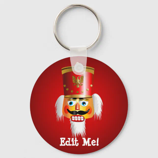 Funny Nutcracker Toy Soldier Keychain | Zazzle