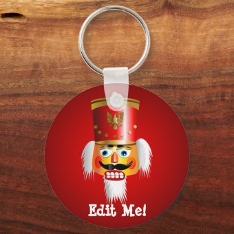 Funny Nutcracker Toy Soldier Keychain | Zazzle