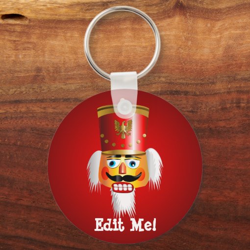 Funny Nutcracker Toy Soldier Keychain | Zazzle