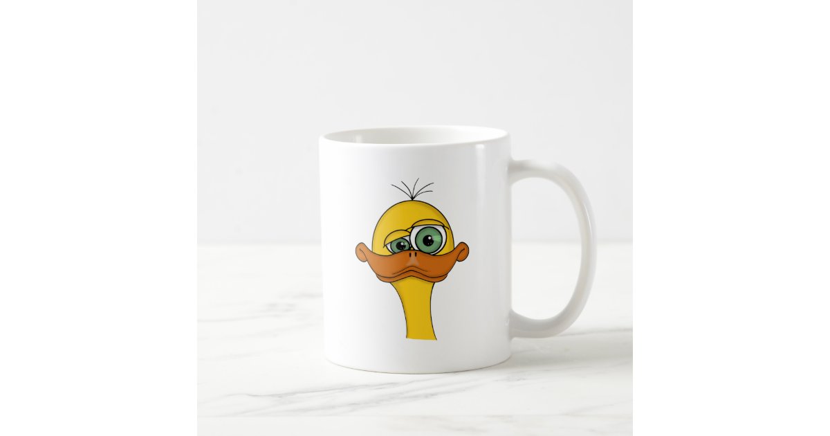 Funny Odd Duck Cartoon Coffee Mug | Zazzle