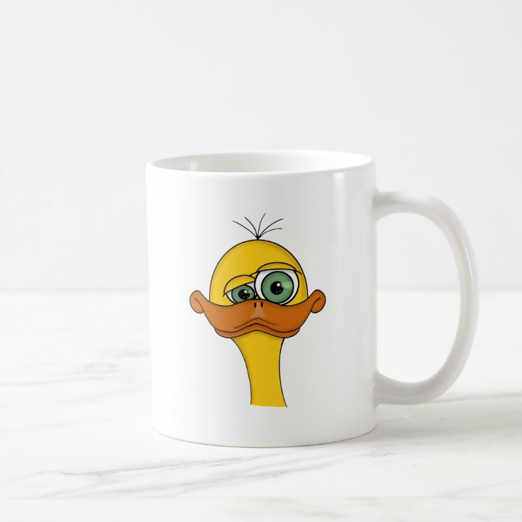 Funny Odd Duck Cartoon Coffee Mug | Zazzle