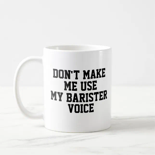 Funny Office Custom Personalize Job Title Barister Coffee Mug | Zazzle