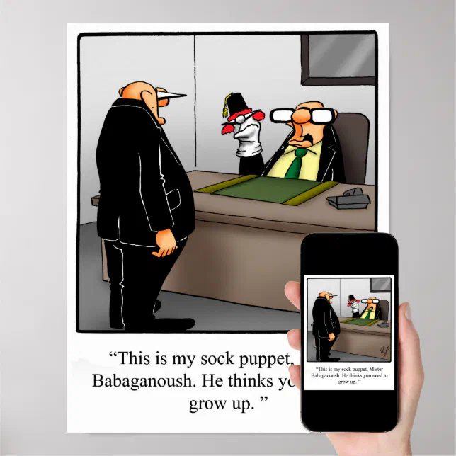 Funny Office Humor Poster "Weird Boss" | Zazzle