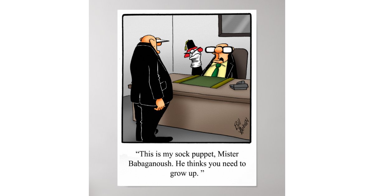 Funny Office Humor Poster "Weird Boss" | Zazzle