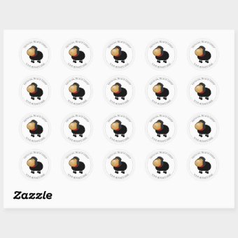 Funny Official Black Sheep Sticker | Zazzle