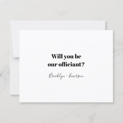 Funny Officiant Proposal Marry Us Invitation | Zazzle
