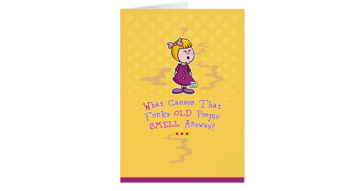 Funny Old Age Birthday Card | Zazzle.com