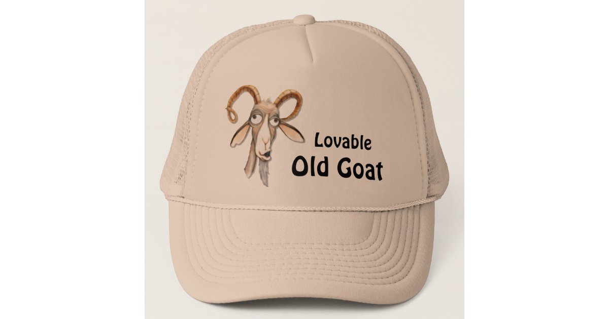 Funny Old Goat Trucker Hat | Zazzle